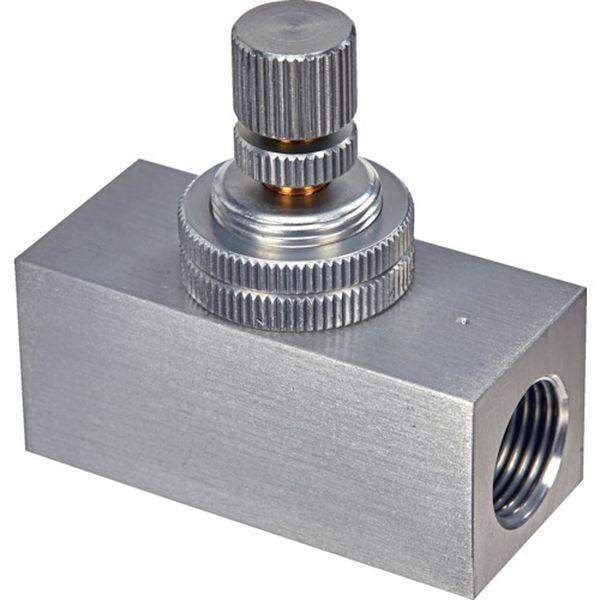 ・小型アクチュエータ用流量調整付のスピードコントローラです。・メーターイン・メーターアウトとして使用できます。・接続口径：Rc1/4・使用圧力(MPa)：0〜1・使用流体：空気・流体温度(℃)：5〜60・アルミニウム合金・生産国 台湾・JA...