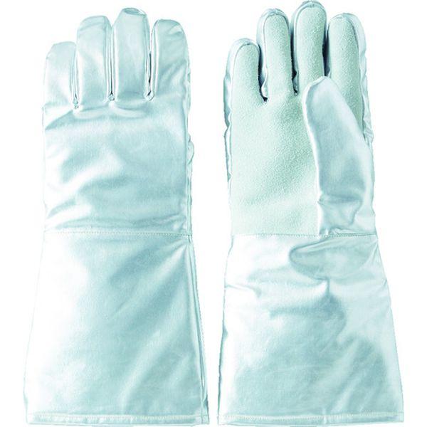 ・難燃性機能を持ったメタ系アラミド繊維にアルミコーティング加工を施し、優れた遮熱性があります。・断熱材を中間層全体に入れたことにより、優れた耐熱性があります。・手のひらに牛床革を貼っているため耐久性に優れています。・炉前、ボイラー回りなどの...