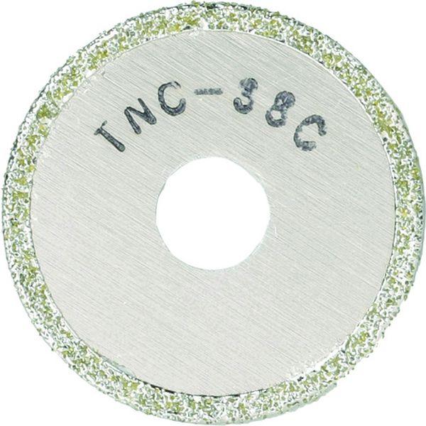 ・品名：電動ドリル用塩ビ管内径カッター用替刃・適合本体：TNC-40・外径(mm)：38・最大切断肉厚(mm)：6・切断適応サイズ：VP-40〜75・VU-40〜150・摘要：替刃・ダイヤモンド(チップ)・切断時は、必ず保護メガネを着用して...