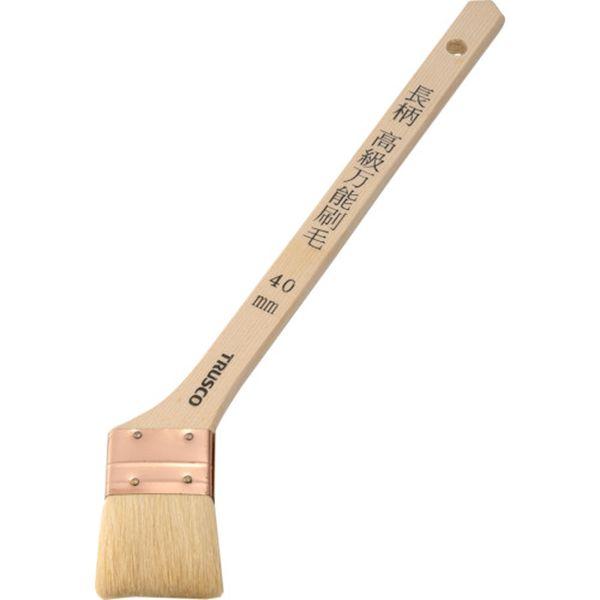 ・柄が長いので手の届きにくい所や奥まった所の塗装に優れています。・耐久性、作業性に優れた山羊尾毛を使用しています。・油性、ニス、万能用。・コーナー角部の塗装。・刷毛幅(mm)：40・毛丈(mm)：35・玉厚(mm)：9・全長(mm)：280...