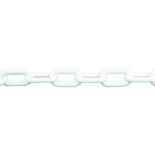 ・短尺タイプのプラスチックチェーンです。・別売のチェーンジョイントを用いることで延長も可能です。・進入禁止区間の仕切りや、駐車場内での区画整理、人の誘導など。・色：ホワイト・径(mm)：6・長さ(m)：2・ポリエチレン(PE)・生産国 台湾...
