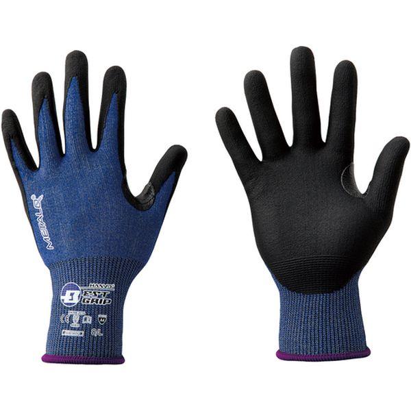 ・ニトリルゴム部がエアーフィニッシュ加工でムレにくく、滑りにくい手袋です・EC　EN388：2016規格：手袋安全性評価数値の試験を行った、耐切創手袋です。・サイズ：M・全長(cm)：23・手のひら周り(cm)：17.4・中指長さ(cm)：...