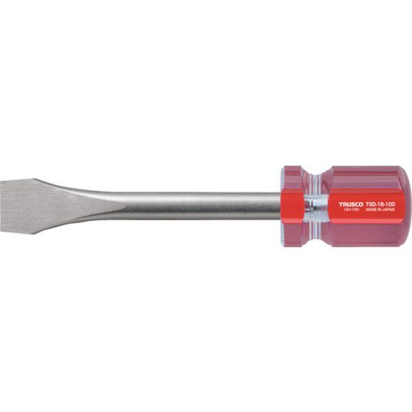 ・水栓周辺の特殊マイナスネジ用ドライバーです。・止水栓の開け閉めに。・逆止弁の締め、緩めに。・刃先幅(mm)：18・軸長(mm)：100・全長(mm)：147・刃厚(mm)：1.5・軸径(mm)：10φ・刃先(mm)：18・刃先部:炭素鋼　...