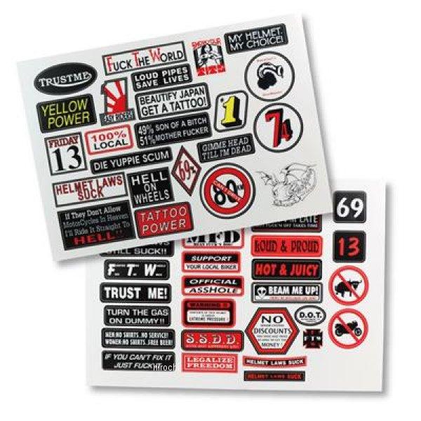 UA-00001 GOODS グッズ STICKER ""SLANG STICKER SET"" Universal Custom Choppers【仕様説明】数十年前からカルチャーとして続くスラングステッカーをUniversalCusto...