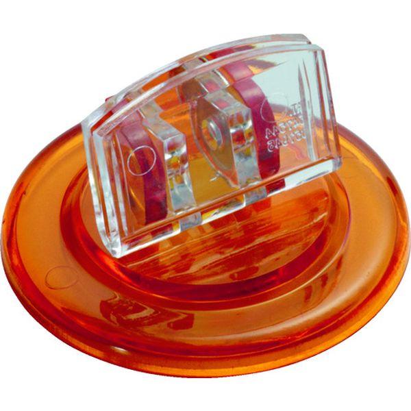 ・リクライニング可動式のカード立てです。・店舗&amp;オフィス用。・色：クリアオレンジ・幅(mm)：φ40・奥行(mm)：40・高さ(mm)：22・挟口寸法(mm)：25・縦(mm)：40・横(mm)：22・タイプ：PS樹脂・ポリスチレン...