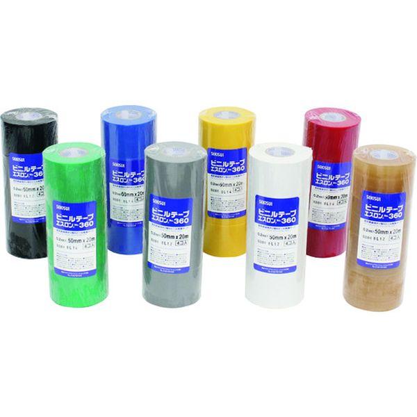 ・電気絶縁性・耐候性に優れた、作業性の良いビニールテープです。・一般配線工事、配線色別用。・色：黄・幅(mm)：50・長さ(m)：20・厚さ(mm)：0.2・テープカット条件：カッター必要・粘着力(N/10mm)：1.3・粘着力(N/25m...