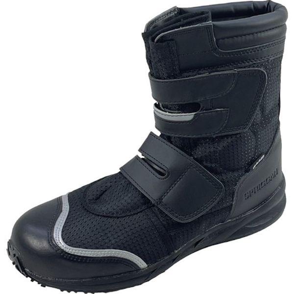 ・水・油で滑りにくいハイパーVソールを搭載しています。・マジックと踵上部に反射材があります。・ハイカットタイプです。・建築・土木・高所用・寸法(cm)：28.0・色：ブラック・足幅サイズ：EEE・規格：JSAA規格 B種・耐圧迫荷重(kN)...