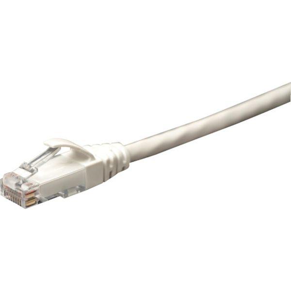・PVC被覆、568Bストレート結線のより線タイプです。・スリムタイプのラッチカバー付です。・ラッチが折れにくいオーバーラッチブーツを採用しています。・LAN工事に。・全長(m)：20・色：白・種類：カテゴリ5e・ケーブル径(mm)：φ4....