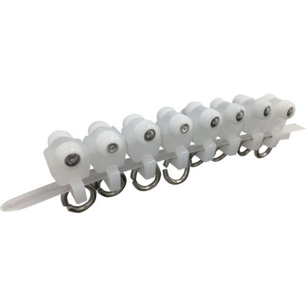 ・ウィンピア全カラー共通で使用できます。・品名：ランナー　共通・適合レール：ウィンピア・許容荷重(kg)：1・寸法(mm)：12.5×24.4×10・長さ(mm)：10+10・高さ(mm)：24・材質：ポリエステル、ステンレス・幅(mm)：...