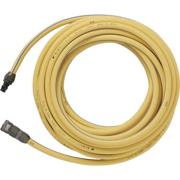 ・ホースの両端金具にマグネシウムカプラーを取り付けた耐油仕様です。・外径(mm)：12.5・内径(mm)：8.5・全長(m)：10・肉厚(mm)：2・使用流体：空気・最高使用圧力(MPa)：1・タイプ：ハイカプラW23SN・最高空気圧力：1...