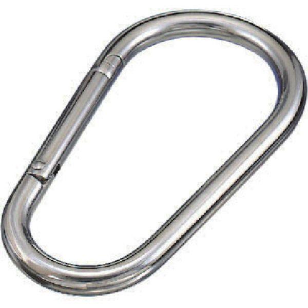 ・環付きは不用意にフックが開くことがなく、より安心です。・チェーン・ワイヤ・ロープ等の連結金具として、また端末の金具のジョイントに。・使用荷重(kN)：2.45・D(mm)：12・L(mm)：169・S(mm)：43・W(mm)：93・材質...