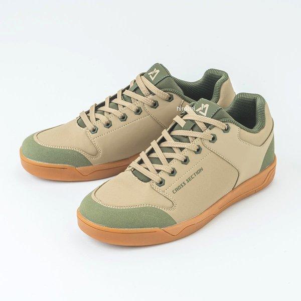 A8794 クロスセクション CROSS SECTION ベイシス フラットペダルシューズ オリーブ 27.0cmカラー：オリーブ足幅：2E重さ：約340g(26.5cm)素材：アッパー / ポリウレタン・ライニグ / ポリエステル・ソール...