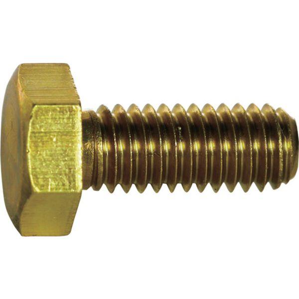 ・黄銅製で電導性が良く電気の通電部分に使用できます。・寸法(mm)d：M4・寸法(mm)L：15・ねじピッチ(mm)：0.7・ねじ部長さ(mm)：15・強度区分：なし・ねじタイプ：並目・二面幅寸法(mm)：7・六角部高さ(mm)：2.8・ね...