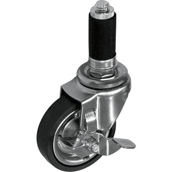 ・イレクターパイプに直接取付けるタイプの金属製キャスターです。・Φ28イレクター専用タイプです。・イレクターパイプ先端に直接取り付けるタイプのキャスターです。・取り付けには専用スパナEK-20が必要です。・タイプ：自在式(ストッパ-付)・許...