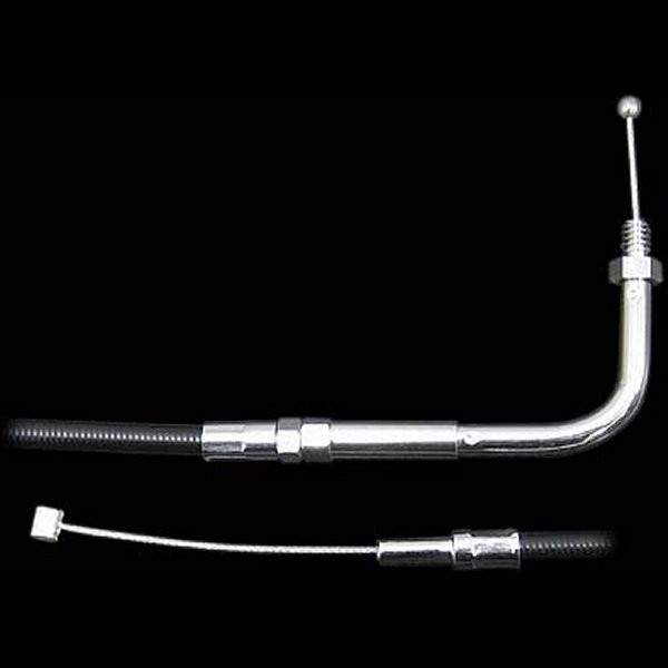 81年-89年 BigTwin81年-85年 XL29インチ（約737mm）90°タイプトラベルレングス約95mmスロットルホルダー取り付けネジサイズ:5/16-18 UNCキャブレター、スロットルハウジングを変更している場合、対応しない可...