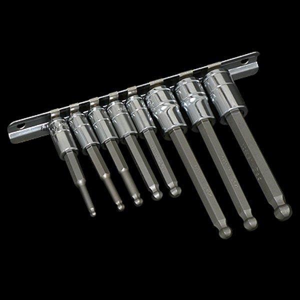 ジーニアスツールズ Genius Tools 1/4、3/8差込角 ボールポイント六角ロングビットセットカラー:クローム【サイズ】差込角:3/8 長さ110mm六角サイズ:9/32""・5/16""・3/8""差込角:1/4 長さ70mm六...
