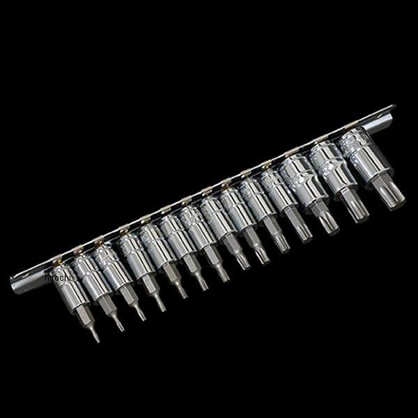 ジーニアスツールズ Genius Tools 1/4、3/8差込角 トルクスビットセットカラー:クローム【サイズ】差込角:3/8 長さ50mmトルクスサイズ:T-45・T-50・T-55差込角:1/4 長さ45mmトルクスサイズ:T-6・T...