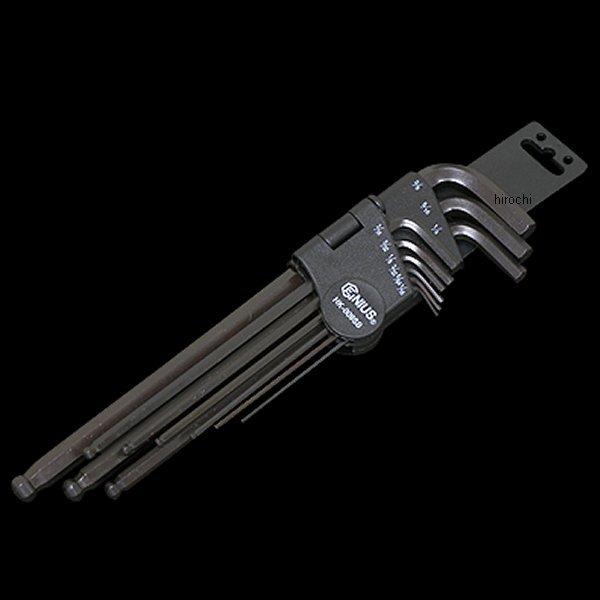 ジーニアスツールズ Genius Tools L型 インチボールポイント六角レンチセット【サイズ】1/16""・5/64""・3/32""・1/8""・5/32""3/16""・1/4""・5/16""・3/8""【素材】特殊鋼【セット内容...