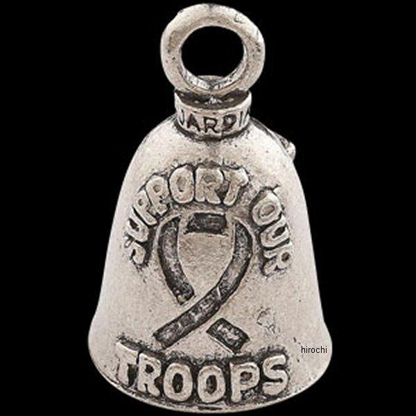 ガーディアンベル Guardian Bell Support our Troopsクロームベル本体 縦:約40mm 直径:約25mm【素材】合金【セット内容】ベル本体×1個 ポーチ×1個【仕様説明】バイカーベルとも呼ばれ、アメリカのバイク乗...