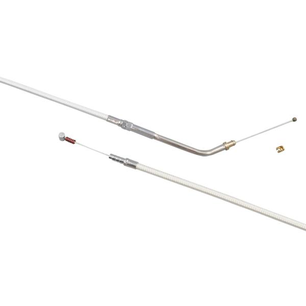 033882 MAGNUM マグナム SCII 30in アイドル 45°TL4-3/4in 96年以降96年以降 ビッグツイン・XLモデルの、プッシュインタイプのスロットルハウジング採用車両に適合（※電子スロットル車両は適合外）【メッシュ...