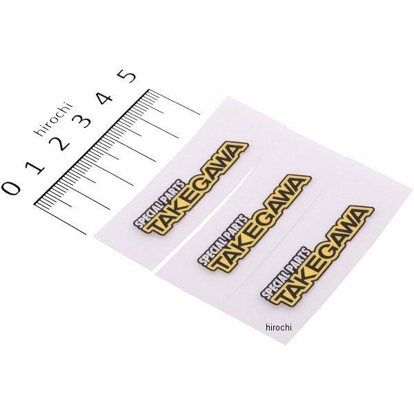 ステッカー TAKEGAWA XS 黒/黄です。汎用08-01-0010ヤフー SP店