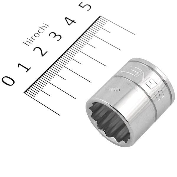 シグネット 3/8DR 17mm ソケット (12角)・サイズ(mm)：17・差込角(インチ DR)：3/8・ソケット外径(D1先端部；mm)：23.5・ソケット外径(D2先端部；mm)：23.5・ソケット深さ(e；mm)：13・全長(L；...