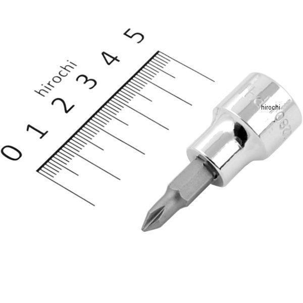 シグネット (#22401) 3/8DR #1 プラスビットソケット・サイズ：#1・差込角(インチ DR)：3/8・ソケット外径(b；mm)：18・全長(L1；mm)：49・軸長(L2：mm)：23差込角3/8インチDRのプラスビットソケッ...