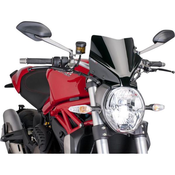 プーチ Puig ウィンドスクリーン NEW GEN  ブラック17年-20年 ドゥカティ Monster 79716年-19年 ドゥカティ Monster 1200 R14年-20年 ドゥカティ Monster 1200 S14年-20年...