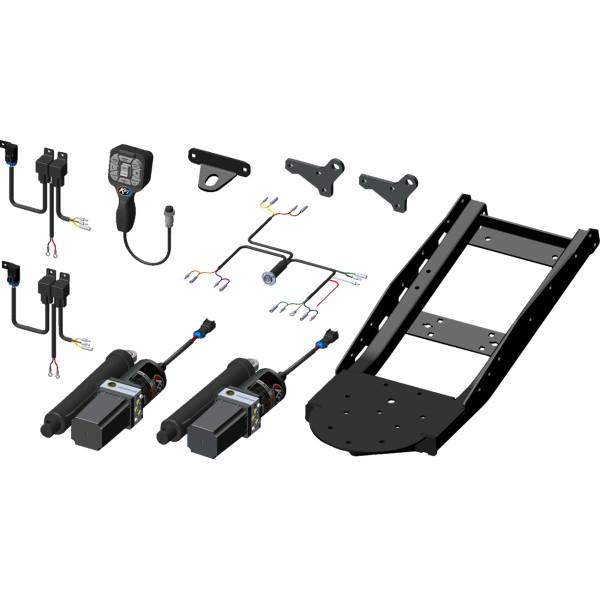 Kfi Products V PLOW ACTUATOR TUBE キット WITH HAND REMOTE部品14501-1253 V-プラウアクチュエータチューブキットのすべてのコンポーネントが含まれていますが、2つのダッシュロッカース...