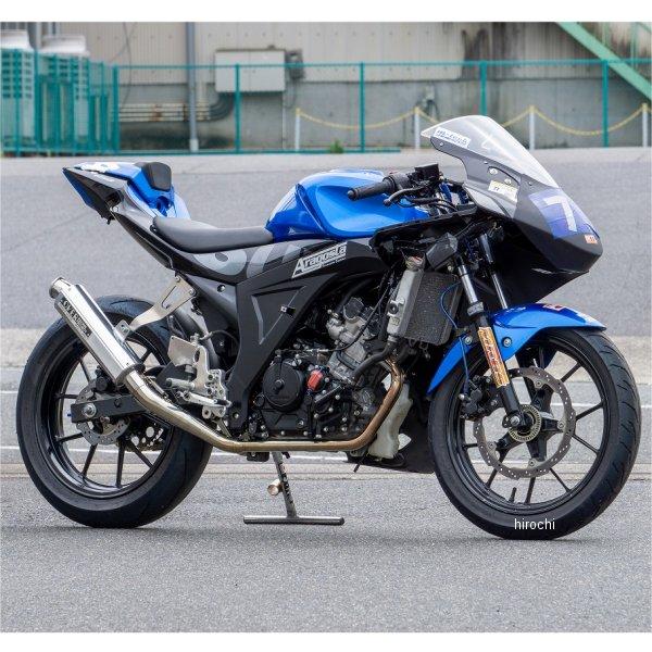 オーヴァー OVERフルエキゾースト SESMIC-mini Racing22年 スズキ GSX-R150公道使用不可/レース専用品ステンレスエキパイ:φ31.8ステンレステールパイプ:φ50.8サイレンサー差し込み径:φ52アルミサイレン...