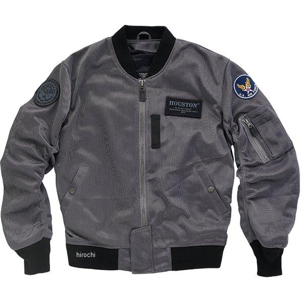 ヒューストン HOUSTON 春夏モデル メッシュジャケット MA-1 M/Cサイズ:L(着丈67cm、肩幅49cm、胸囲118cm、袖丈64cm、袖口19cm、裾周り87cm、肘周り37cm)カラー:ガンメタ標準装備プロテクター:肩(CE...