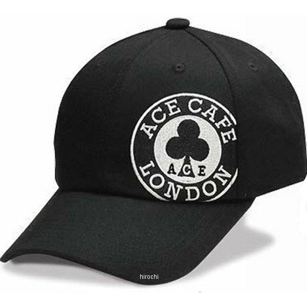 AC008CC エースカフェロンドン ACE CAFE LONDON コットンキャップ ブラック/ホワイトカラー：ブラック/ホワイト素材:コットン本体サイズ：約58cm(ベルト調整で55-61cm対応)・額のサークルロゴは総刺繍。・後頭部に...