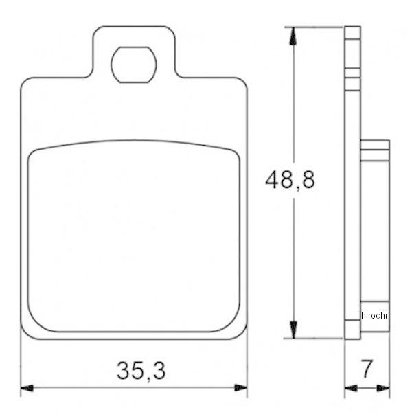 403-AGPA017-OR アコサット ACCOSSATO  ブレーキパッド AGPA1710年-11年 DERBI SONAR フロント08年-17年 GILERA RC FUOCO IE フロント98年-01年 GILERA FX R...