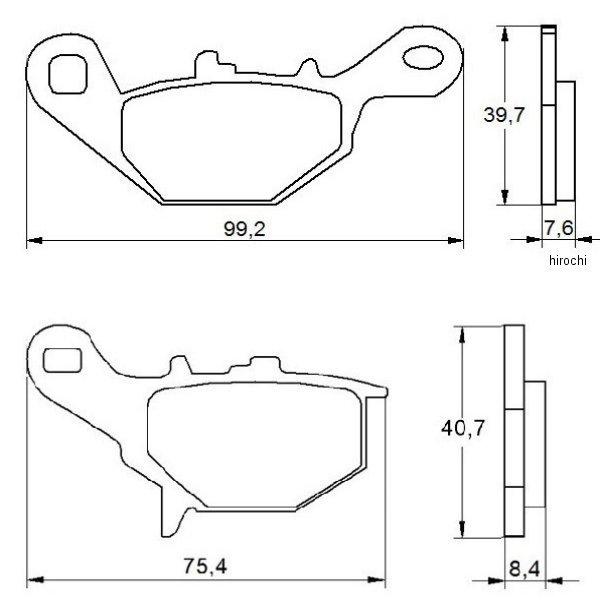 アコサット ACCOSSATO ブレーキパッド94年 スズキ VECSTAR250 フロント用99年-02年 スズキ UC 150 EPICURO フロント用98年-01年 スズキ AN150 フロント用95年 スズキ AH V ADRES...