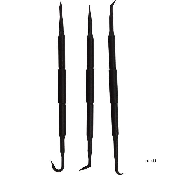 シグネット SIGNET 3本組 ピックツールセット S-VALUE・全長(mm)：165(ストレート大)/167(ストレート小)/170(フック小)・重量(g)：8(ストレート大)/8(ストレート小)/8(フック小)・耐熱温度(度)：90...