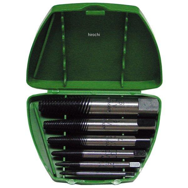 49-B クッコ KUKKO スクリューエキストラクターセット6本組です。対応ボルトサイズ(mm)：3-24対応ボルトサイズ(")：1/8-1頑丈なクロームバナジウム製のスクリューエキストラクター折れたボルトの中心に穴をあけて、適合するサイ...