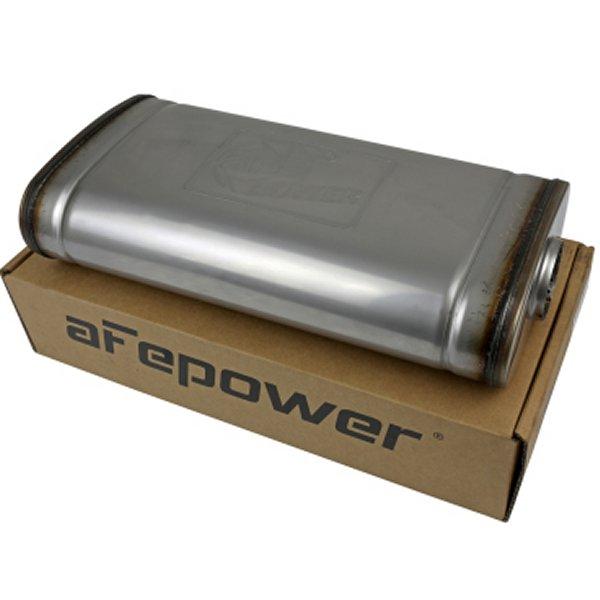aFe MACH Force XP 304 Stainless Steel Muffler 2.5in Center/Offset 18in L x 9in W x 4in Hメーカー：aFeメーカー品番：49M30019・掲載画像は、カタ...