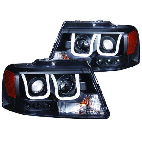ANZO 2004-2008 Ford F-150 Projector Headlights w/ U-Bar Blackメーカー：ANZOメーカー品番：111288・掲載画像は、カタログより抜粋した参考画像となっております。ご不安な場合は...