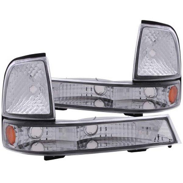 ANZO 1998-2000 Ford Ranger Euro Parking Lights Chrome w/ Amber Reflectorメーカー：ANZOメーカー品番：511003・掲載画像は、カタログより抜粋した参考画像となってお...