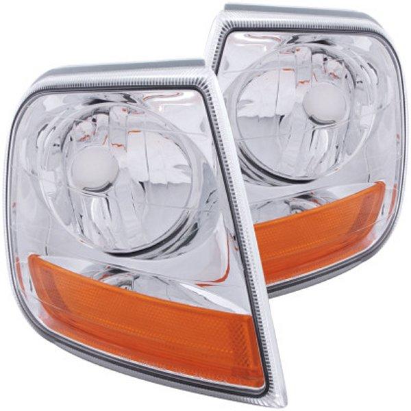 ANZO Corner Lights 1997-2003 Ford F-150 HARLEY - DAVIDSON Style Corner Lights Chrome w/ Amber Rflctメーカー：ANZOメーカー品番：52102...