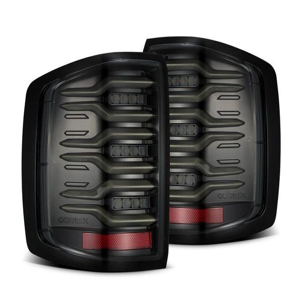 AlphaRex 14-18 Chevy Silverado 1500 Luxx-Series LED Tail Lights Alpha-Black w/Activ Light/Seq Signalメーカー：AlphaRexメーカー品番：...