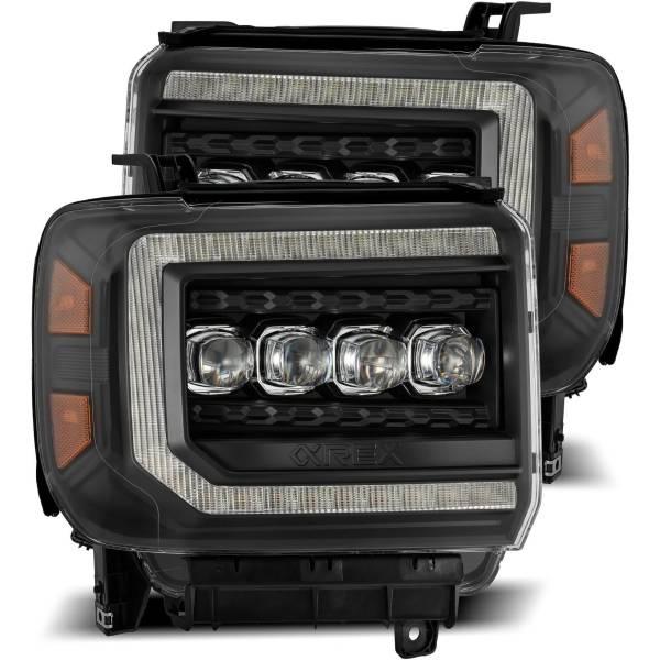 AlphaRex 14-18 GMC Sierra NOVA LED Proj Headlights Plank Style Black w/Activ Light/Seq Signal/DRLメーカー：AlphaRexメーカー品番：880...