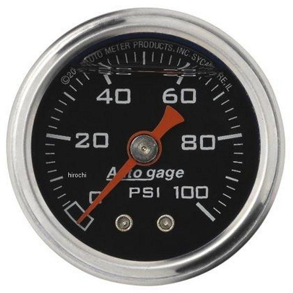 Autometer AutoGage 1.5in Liquid Filled Mechanical 0-100 PSI Fuel Pressure Gaugeメーカー：AutoMeterメーカー品番：2174・掲載画像は、カタログより抜粋し...