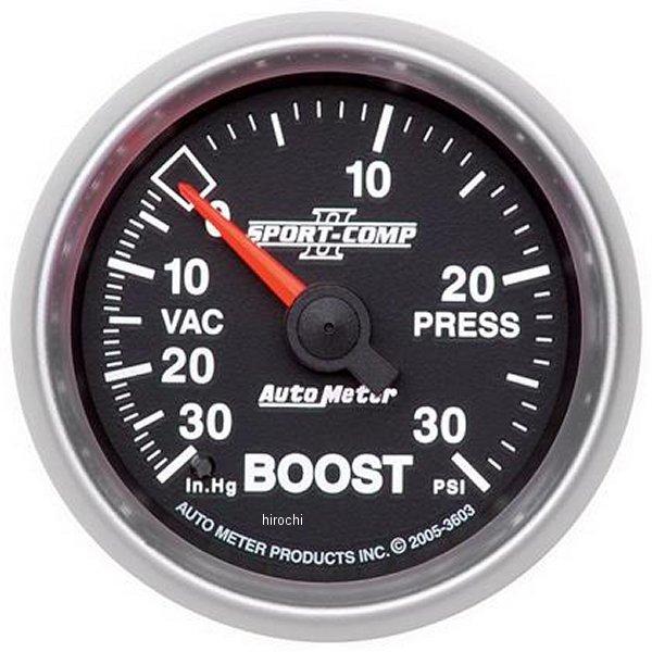 Autometer Sport-Comp II 52mm 30 PSI Mechanical Boost Vacumm Gaugeメーカー：AutoMeterメーカー品番：3603・掲載画像は、カタログより抜粋した参考画像となっております。...