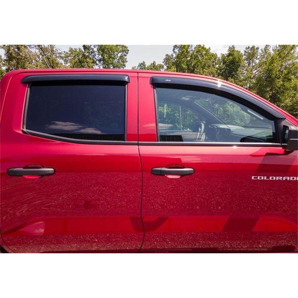 AVS 2023 Chevrolet Colorado / GMC Canyon Ventvisor Outside Mount Window Deflectors 4pc - Smokeメーカー：AVSメーカー品番：94218・掲載画像は...