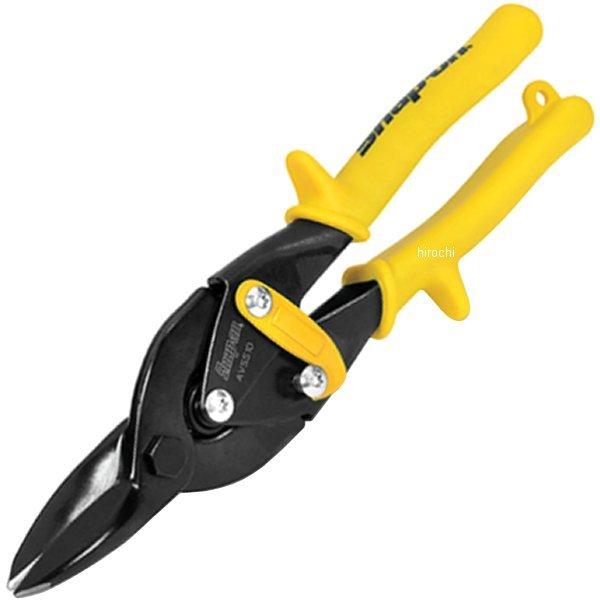 金切り鋏 ストレート ジョー ストレート Cut イエロー ハンドルです。Maneuverable for angle cutting or pattern configurationsCuts up to 18 gauge mild st...