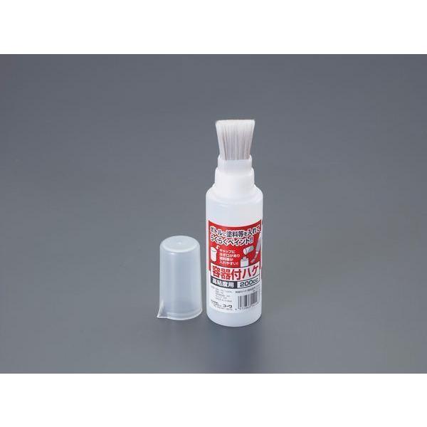 用途：高粘度用注意事項：使用後はハケ部の毛材と液送用の穴を洗浄した後保管してください全長：209mm柄材質：PE毛丈：31mm毛材質：PET100%サイズ（幅）：25mm容器容量(cc)：300キャップに注ぎ口があり、塗料などが入れやすい。...