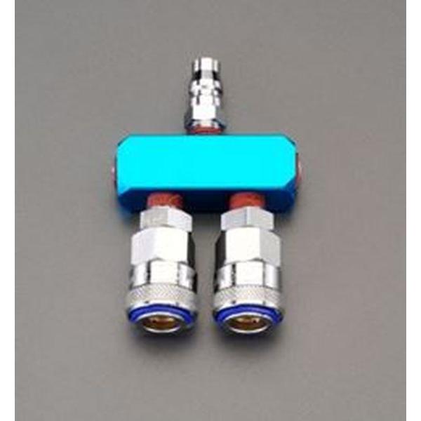 型：20型使用圧力：1.5MPa材質：合金連数：2連サイズ：65(W)×19(D)×104(H)mmワンプッシュ型プラグをソケットに押し込むだけで簡単に接続できます。EA140DK-2D000012294611ヤフー SP店