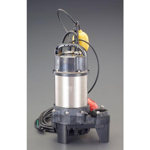 サイズ：236x173x374mm重量：7700g材質：樹脂電源：単相100V周波数：50Hz出力：400W口径：40φmm全揚程：6.5吐出量：80L/分通過特性とポンプ性能に優れたハイギャップ構造のハイスピン形羽根車を装備し、夾雑物を含...