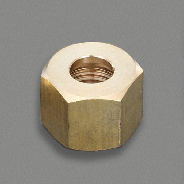 銅管用継手材質：真鍮(C3604BD)使用圧力：3.45MPa（35kg/cm3）以下入数：1個ねじサイズ：G（PF）1/4""銅管外径：6.35mm（1/4""）使用温度範囲：-50〜150℃使用流体：空気・水・油六角カドにV溝入りEA4...